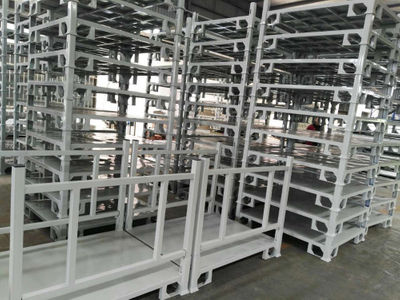 Powder Coating Steel Collapsible Demountable Heavy Duty Stacking Pallet ...