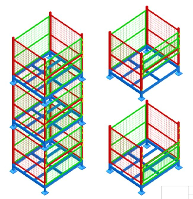 Demountable Heavy Duty Stacking Rack - Buy Jiangsu Union Logistics ...