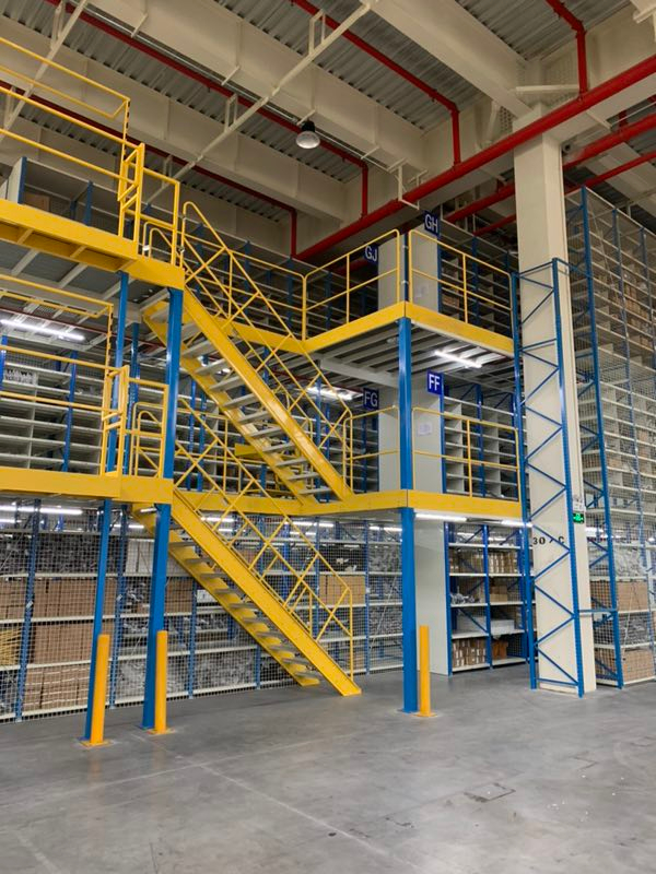 Adjustable Cold Storage Mezzanine floor warehouse storage mezzanine ...